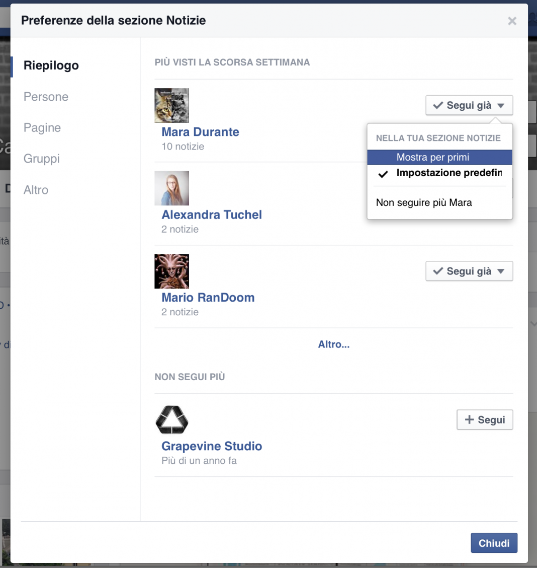 Come impostare su Facebook i contenuti che vuoi vedere prima